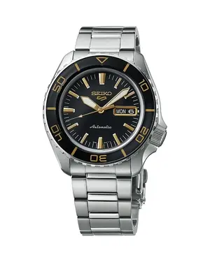 SEIKO 5 Sports Watch, 43mm - Black/silver