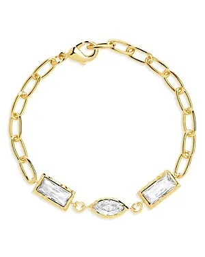Sterling Forever Tate Charm Bracelet - Gold