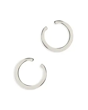 Sterling Forever Mira Cuff Earrings - Silver