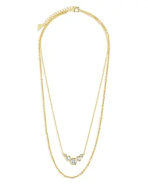 Sterling Forever Eileen Layered Necklace - Gold