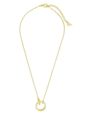 Sterling Forever Sterling Forever Interlocking Necklace Gold