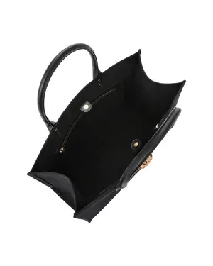 Versace La Medusa Large Tote Bag - Black/silver