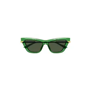 Bottega Veneta Cat Eye Frame Sunglasses - Green