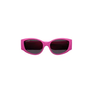 Balenciaga Oval Frame Sunglasses 'fuchsia - Pink