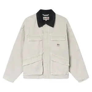 StÜssy Washed Canvas Shop Jacket - Cream
