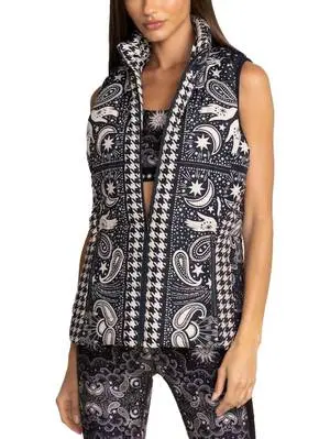 Johnny Was Sasha Reversible Vest In Black Multi - Grey