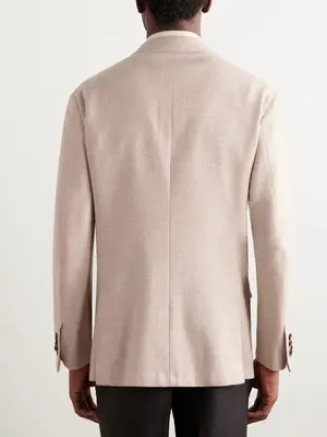 Thom Sweeney Unstructured Double-breasted Cashmere Blazer
