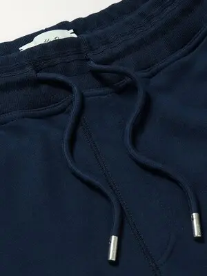 Mr P. Straight-leg Cotton-jersey Shorts - Blue