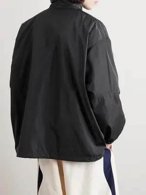 Balenciaga Oversized Logo-print Colour-block Jacket