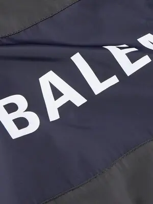 Balenciaga Oversized Logo-print Colour-block Jacket