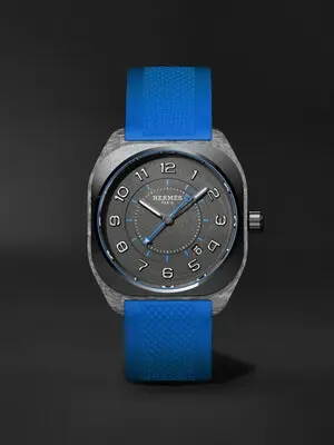 Hermès H08 Automatic 39mm Glass Fibre And Rubber Watch - Blue