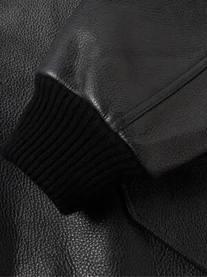 Loewe Textured-leather Bomber Jacket