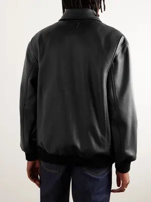 Loewe Textured-leather Bomber Jacket