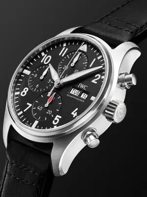 IWC SCHAFFHAUSEN Pilot's Automatic Chronograph Stainless Steel Watch, Ref. Iw388111