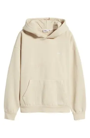 Obey Logo Relaxed Fit Fleece Hoodie - Pigment Clay