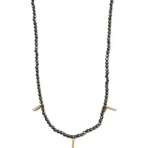 Argento Vivo Beaded Charm Necklace - Gold