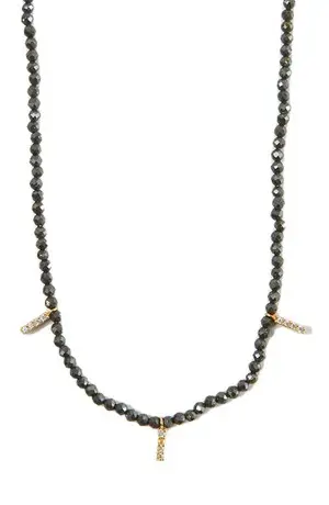 Argento Vivo Beaded Charm Necklace