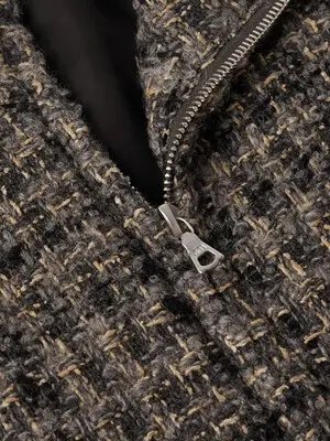 Auralee Wool-blend Tweed Bomber Jacket