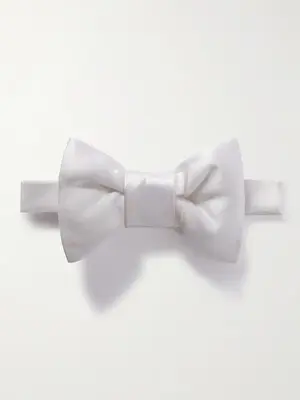 TOM FORD Pre-tied Silk-satin Bow Tie - White