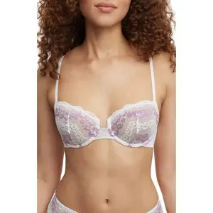 SKARLETT BLUE Impress Underwire Balconette Bra White/plum
