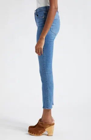 Veronica Beard Carly High-rise Crop Kick-flare Jeans - Bright Lakeshore