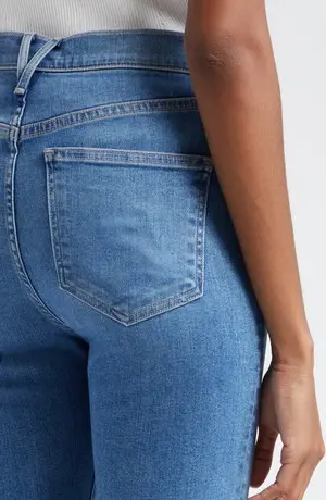 Veronica Beard Carly High-rise Crop Kick-flare Jeans - Bright Lakeshore