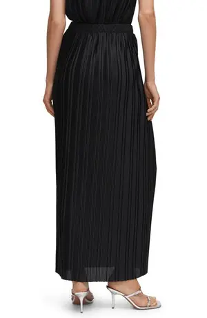 Mango Pleated Long Skirt
