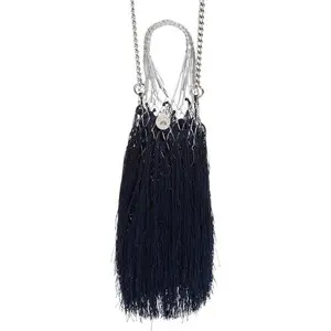 PETIT KOURAJ Ti Bebe Fringe Top Handle Bag