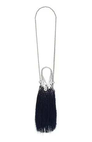 PETIT KOURAJ Ti Bebe Fringe Top Handle Bag