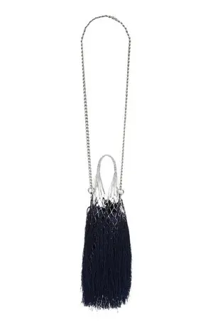 PETIT KOURAJ Ti Bebe Fringe Top Handle Bag