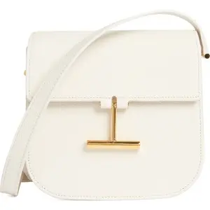 TOM FORD TOM FORD Mini Tara Grained Leather Crossbody Bag 1w003 Chalk
