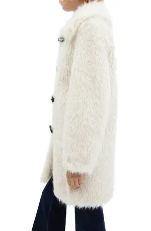 Mango Faux Fur Toggle Coat