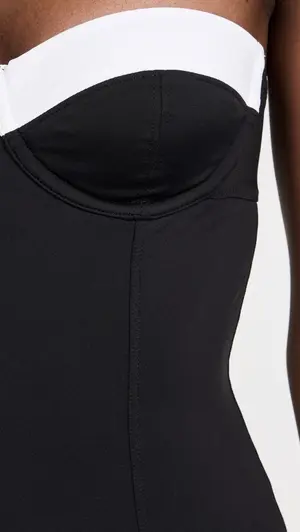 Staud Maeve One Piece - Black/white