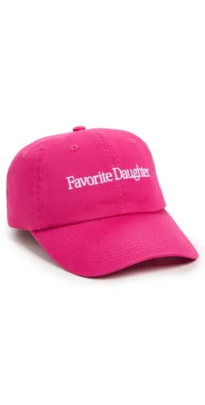 FAVORITE DAUGHTER Favorite Daughter Classic Logo Cap Pink
