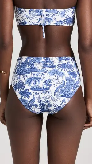 Staud Devon Toile High-rise Bikini Bottom