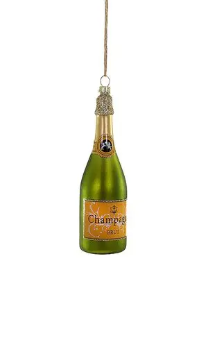 CODY FOSTER & CO Sparkling Champagne Ornament In Green - N,a