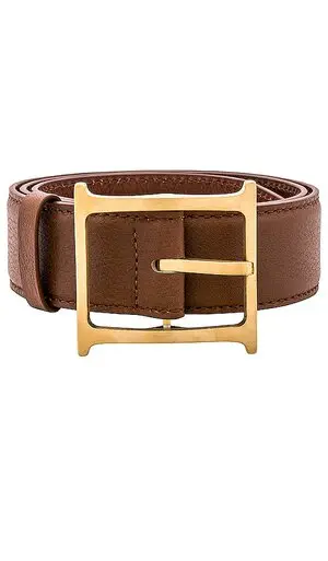 HELSA Logo Contrast Leather Belt