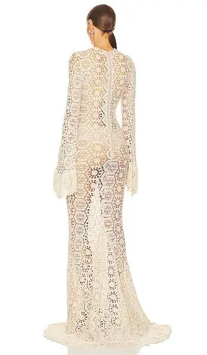 BRONX BANCO Bronx And Banco Maia Fringe Gown