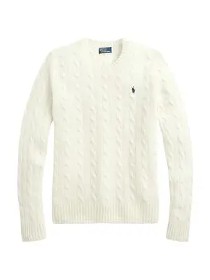 Polo Ralph Lauren Julianna Cable-knit Sweater Authentic Cream