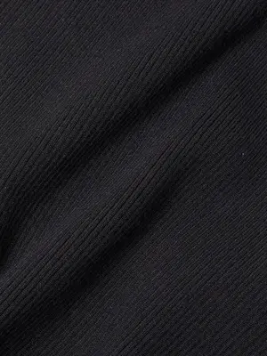 TOCCIN Piper Turtleneck Rib-knit Midi-dress