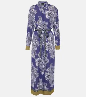 Etro Printed Shirt Midi Dress