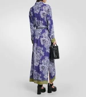 Etro Printed Shirt Midi Dress