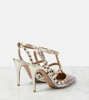 Valentino Garavani Rockstud Embellished Pumps - Multicoloured
