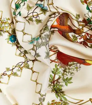 Gucci Printed Silk Twill Scarf