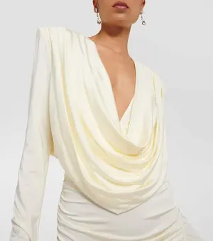 Magda Butrym Draped Jersey Minidress