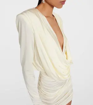 Magda Butrym Draped Jersey Minidress