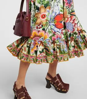 Etro High-rise Floral Midi Skirt