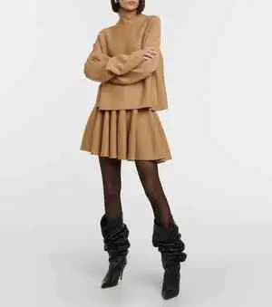 Khaite Ulli Wool-blend Miniskirt