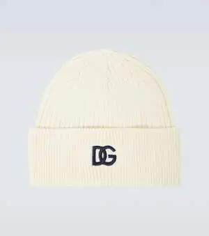 Dolce & Gabbana Logo Beanie - White