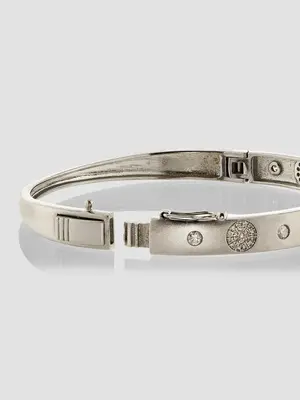Nina Gilin Black Rhodium-plated & 0.80 Tcw Diamond Hinge Bracelet